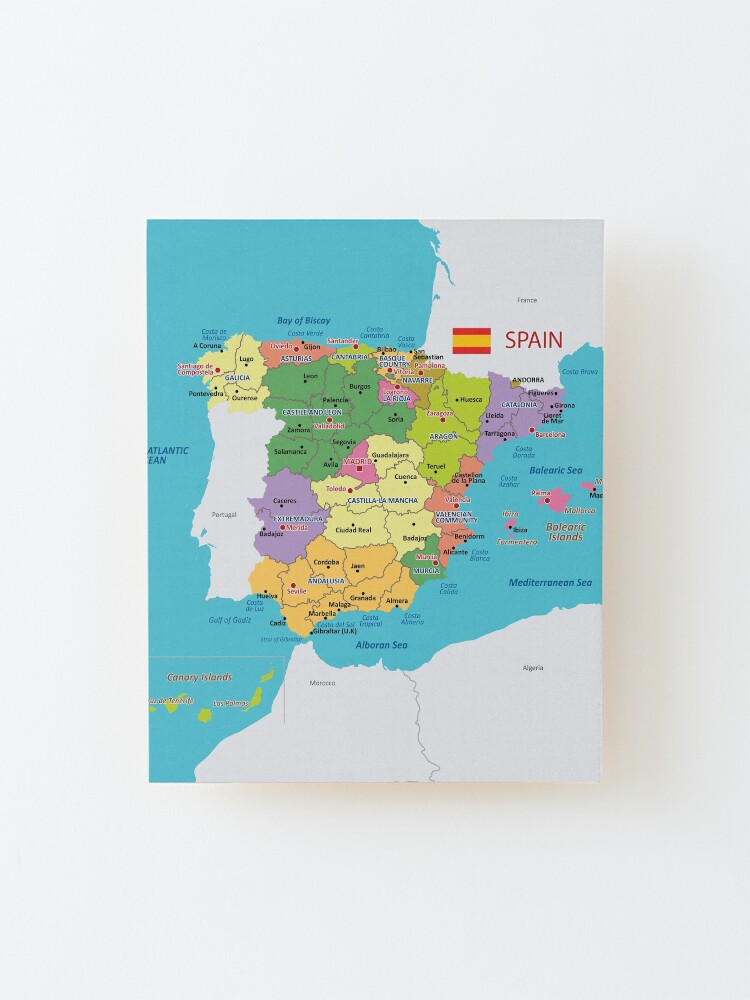 Large Map Of Spain With Cities