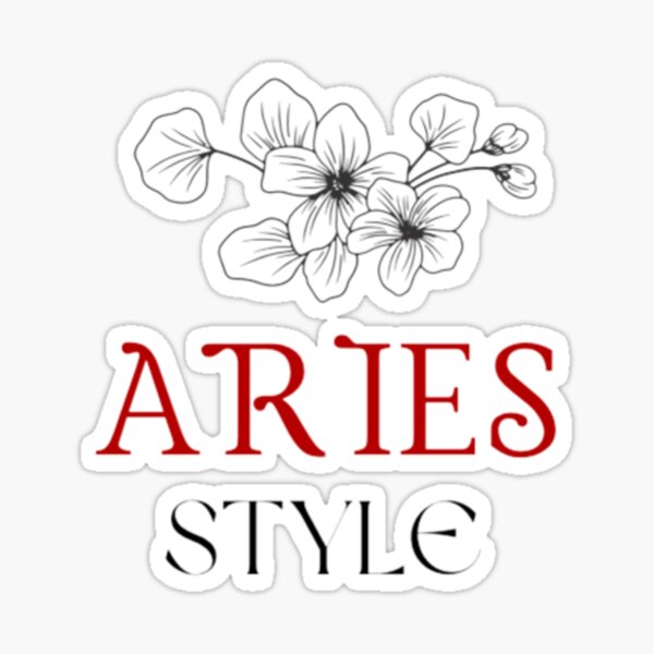 "Aries Zodiac Sign" Sticker for Sale by Vergolinox | Redbubble
