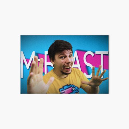 "Fake MrBeast Parody Rap Battle Mr Beast Meme" Art Board Print for Sale ...