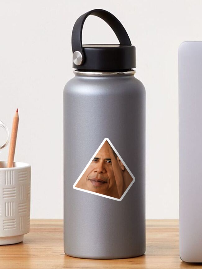 "obamium - obama triangle" Sticker by DreamMeArt | Redbubble