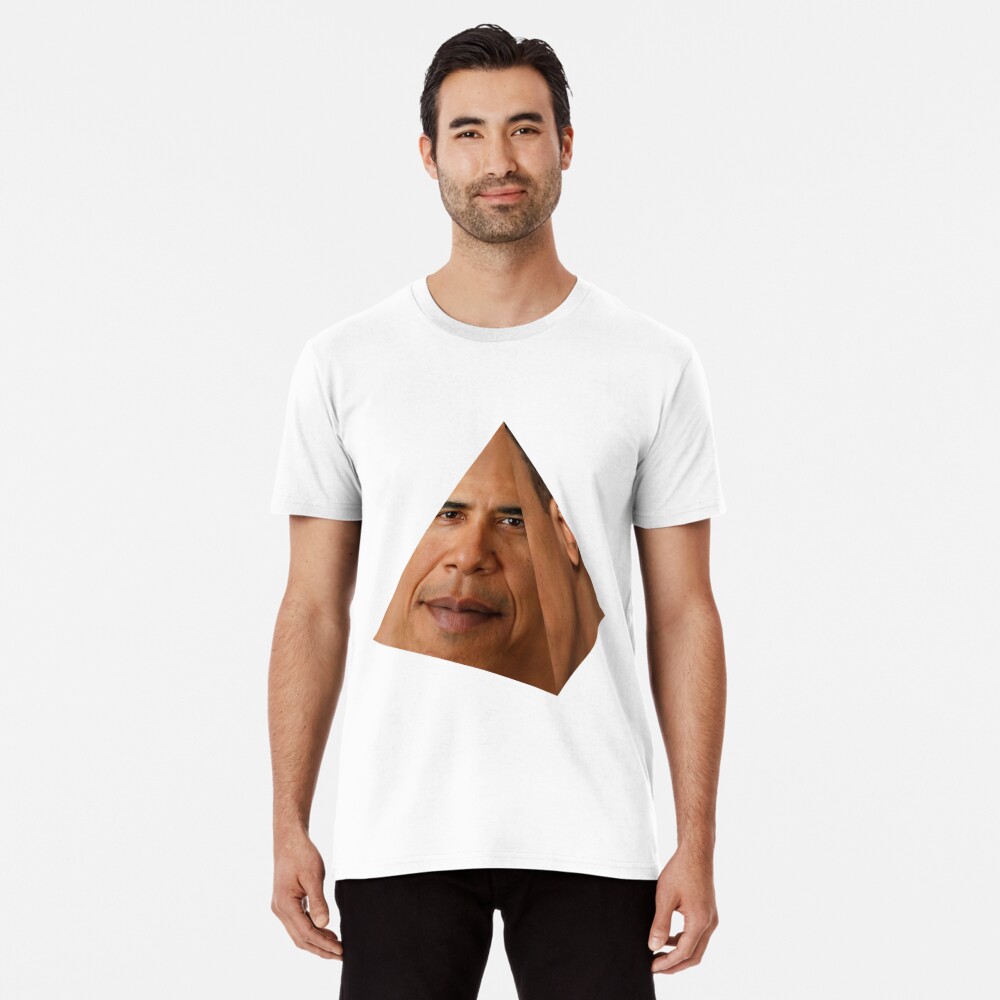 "obamium - obama triangle" Sticker by DreamMeArt | Redbubble
