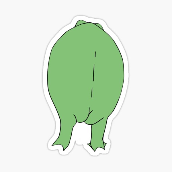 "Frog Butt" Sticker by DreamMeArt | Redbubble