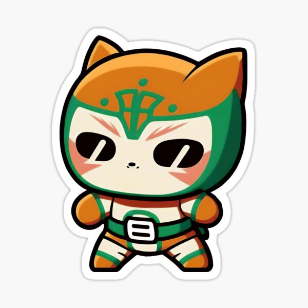 "Lucha Libre Cats | Mexican Wrestling | Kawaii Cats | Chibi Cats ...