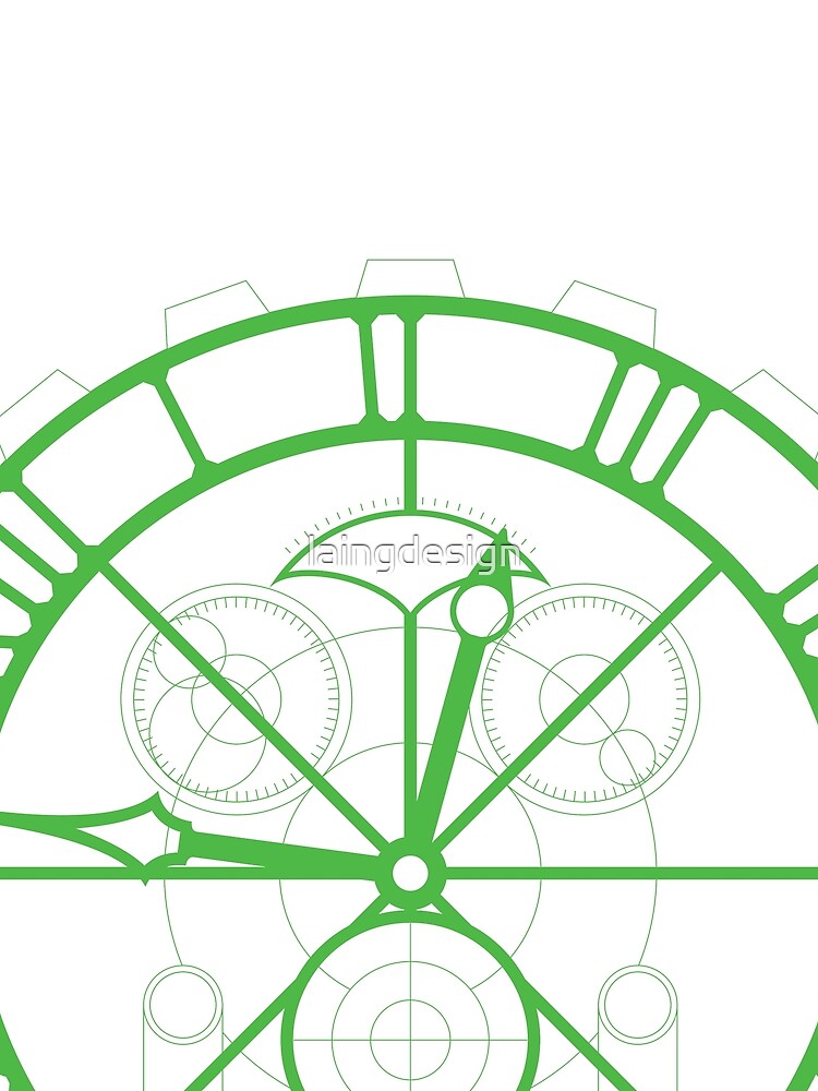"Wicked Clock Set Design - Green" T-shirt by laingdesign | Redbubble