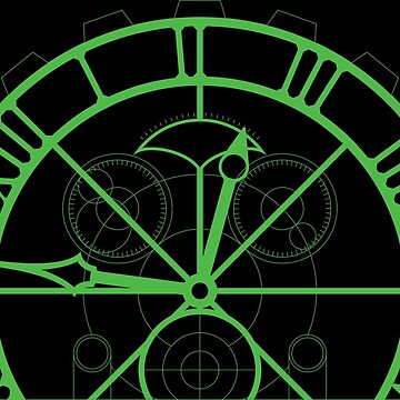 "Wicked Clock Set Design - Green" Poster for Sale by laingdesign ...
