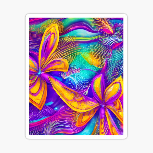 "Energetic Carnival Color Symphony" Sticker for Sale by Stayarmy2803 ...