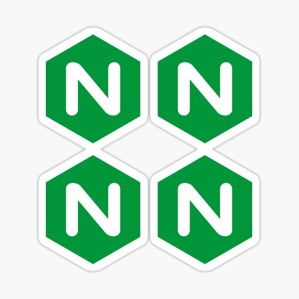 "Nginx Logo 4x" Sticker for Sale by MrShy | Redbubble