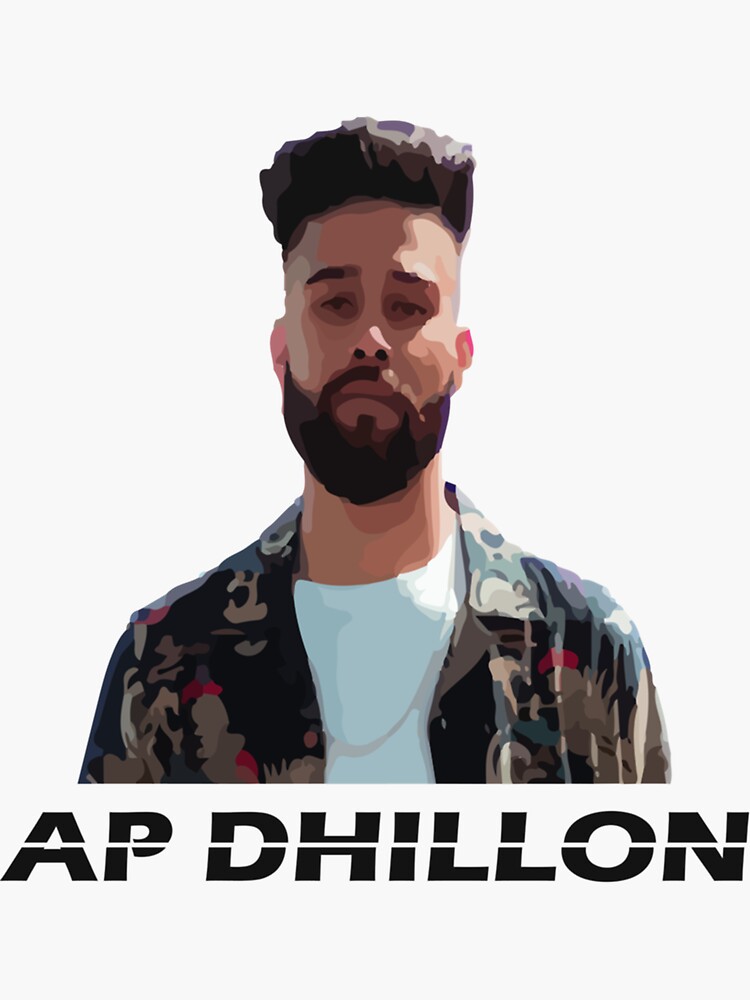 "AP Dhillon US Ap Dhillon punjabi singer punjab " Sticker for Sale by ...