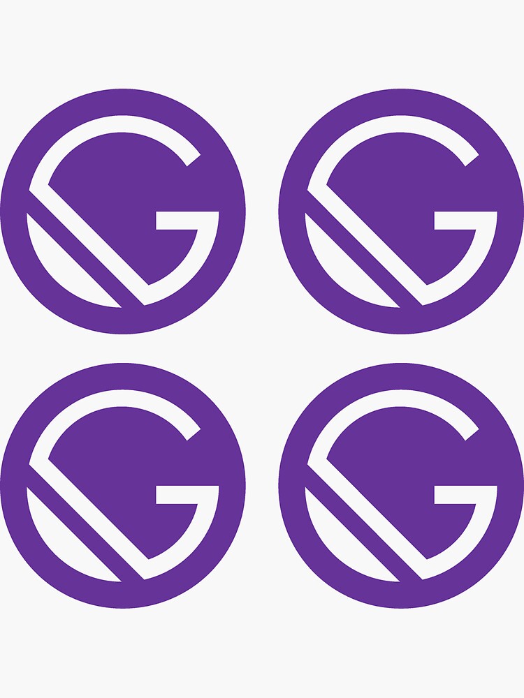 "Gatsby Logo 4x" Sticker for Sale by MrShy | Redbubble