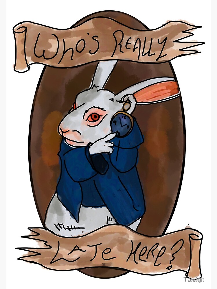 "Alice in Wonderland Collection; White Rabbit" Poster for Sale by ...