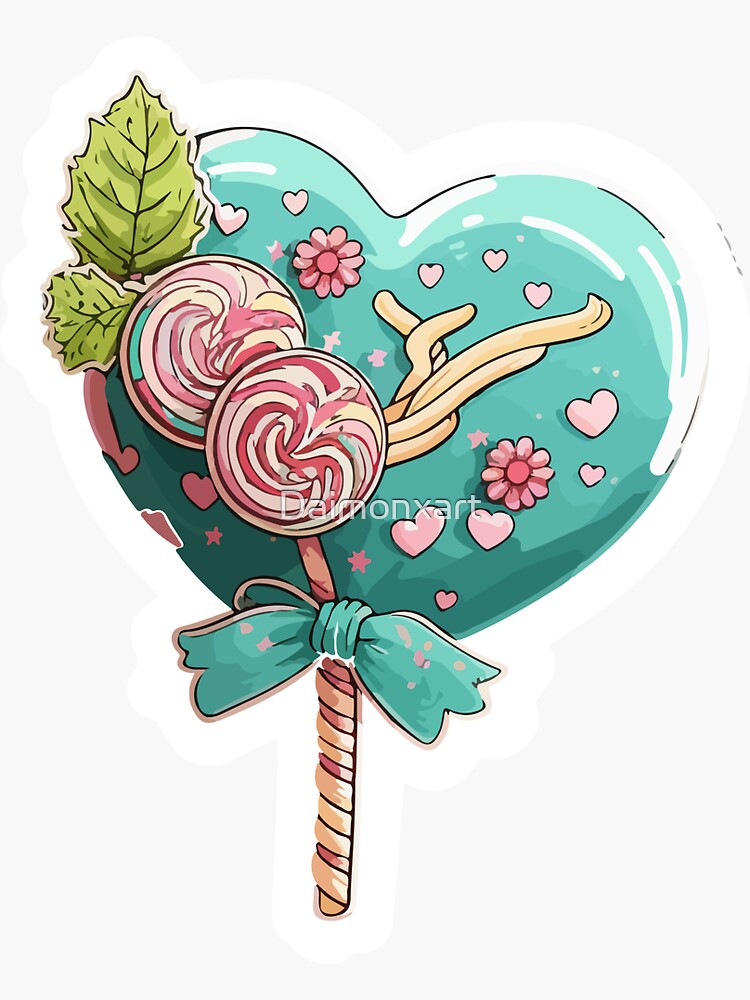 "Adorable pastel lollipop sticker! 3" Sticker for Sale by Daimonxart ...
