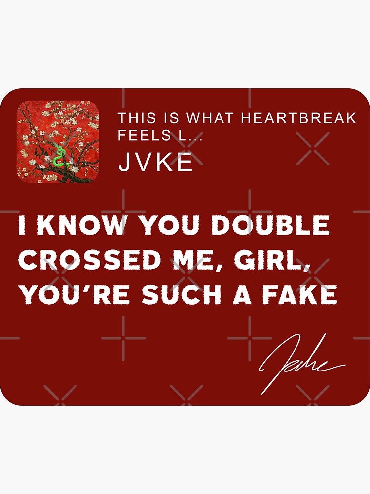 " JVKE " Sticker for Sale by TeeMgc | Redbubble