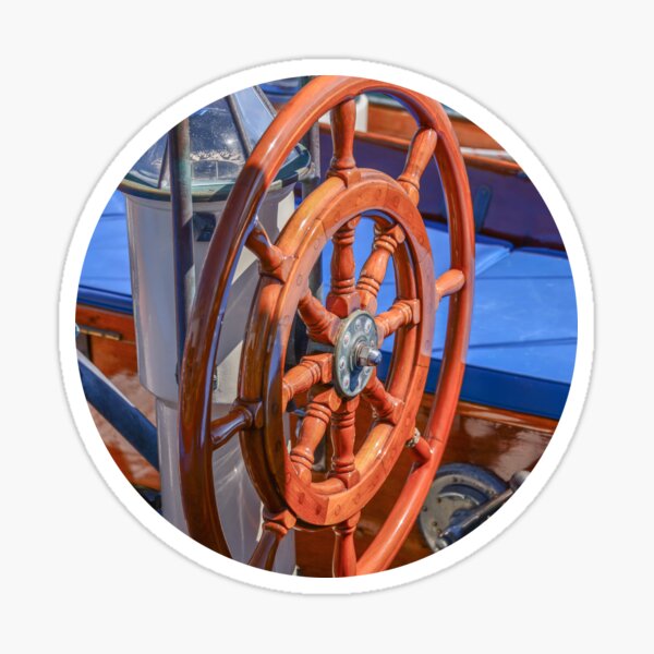 "Ship’s Wheel 2" Sticker for Sale by CaptJohnny | Redbubble