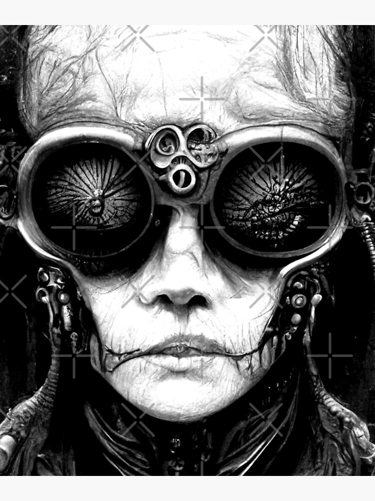 "Steampunk Biomechanical Cyborg Sticker" Sticker for Sale by ...