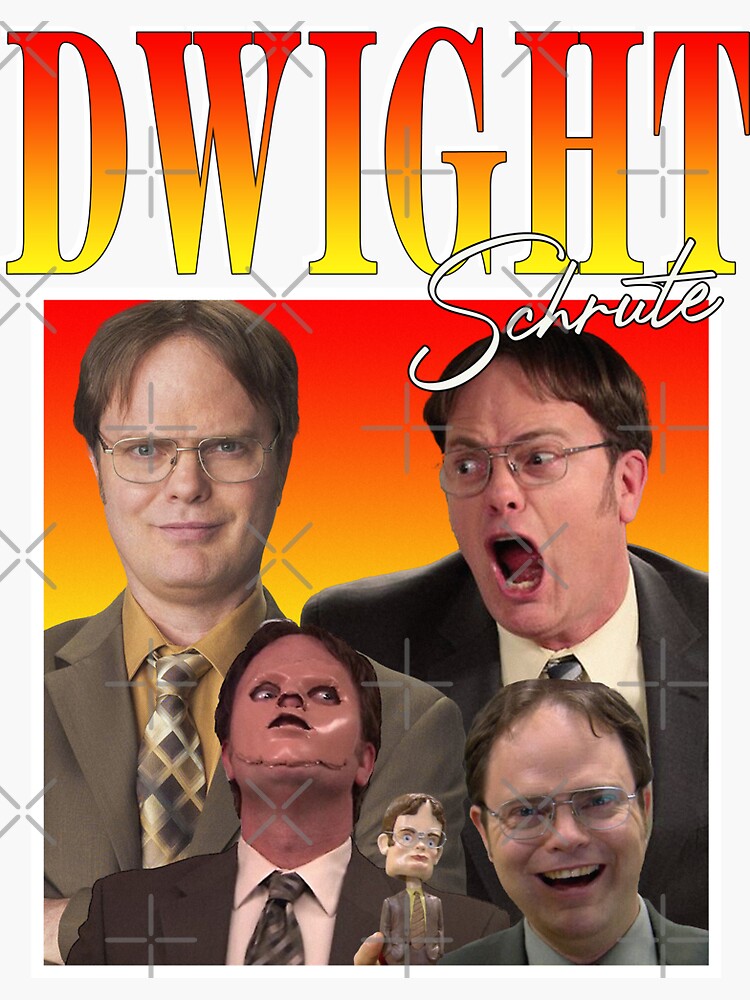 "Dwight Schrute" Sticker for Sale by silvieex | Redbubble