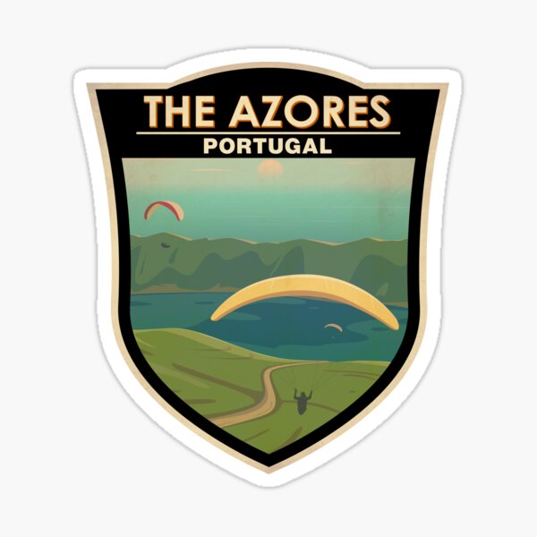 "The Azores Portugal Travel Art Badge" Sticker for Sale by ...