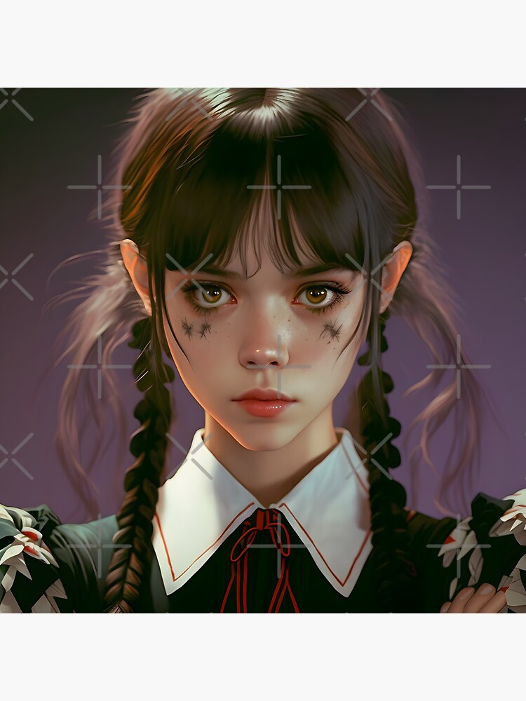 "Wednesday Addams, Ai-Generated Art, Netflix, Netflix Fun Art, Addams ...
