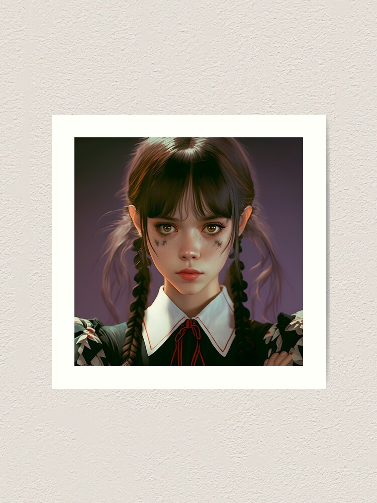 "Wednesday Addams, Ai-Generated Art, Netflix, Netflix Fun Art, Addams ...