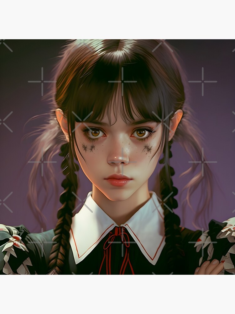 "Wednesday Addams, Ai-Generated Art, Netflix, Netflix Fun Art, Addams ...