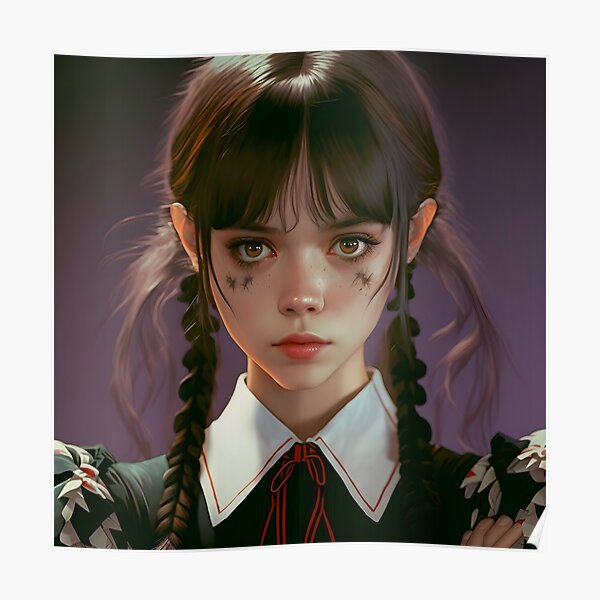"Wednesday Addams, Ai-Generated Art, Netflix, Netflix Fun Art, Addams ...