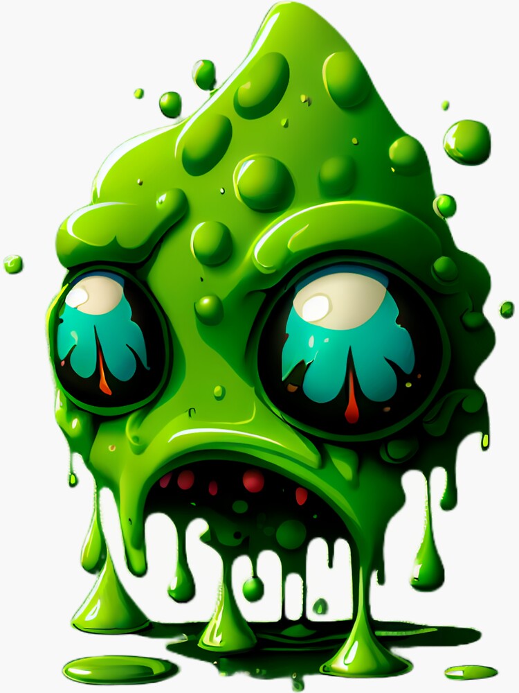 "Melted Alien" Sticker for Sale by BaudoinSHOP | Redbubble