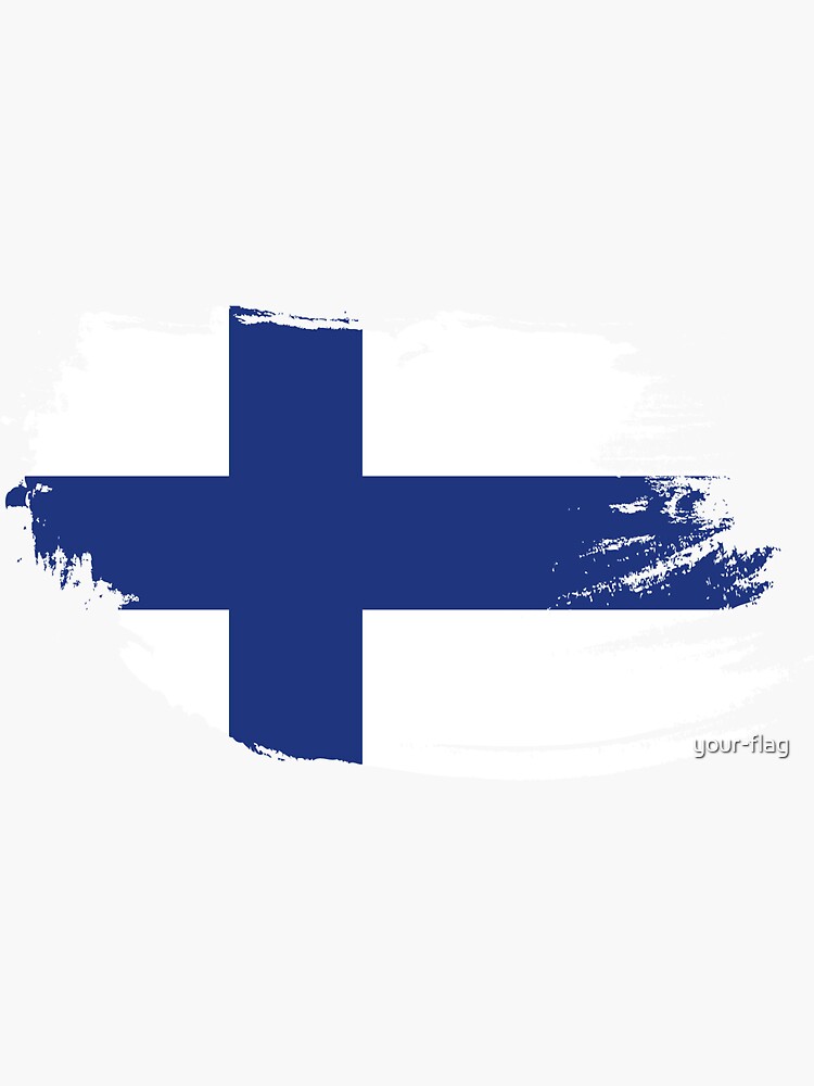"Finland flag" Sticker by your-flag | Redbubble
