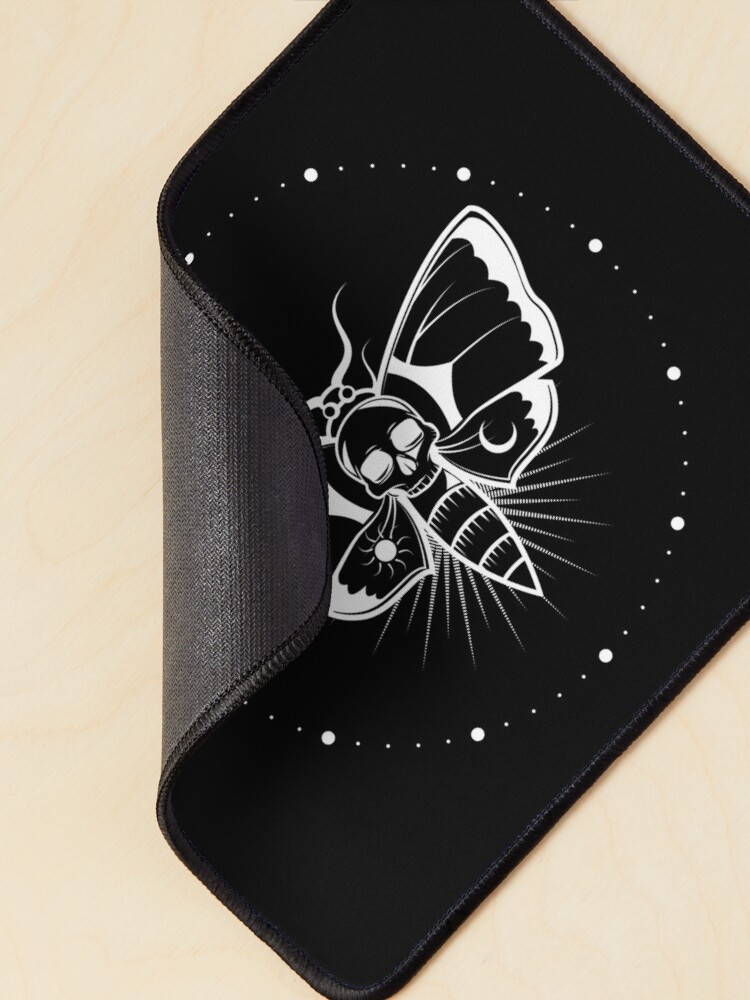 " Luna moth, Memento mori stoicism philosophy, black and white, etheral ...