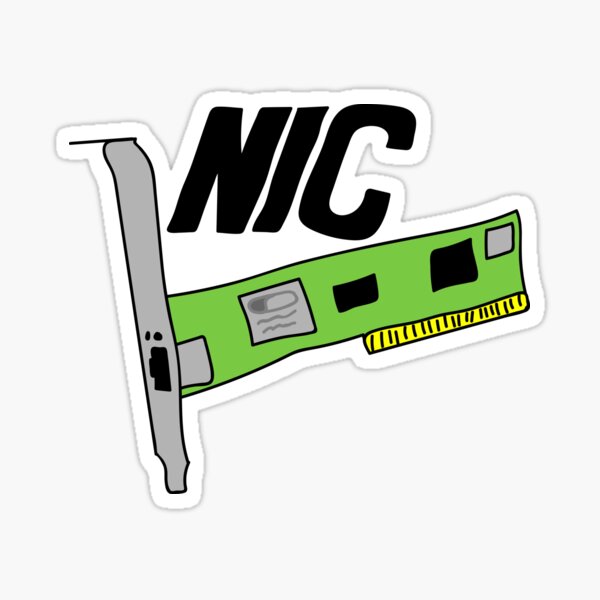 "NIC - black" Sticker for Sale by kelvinmeyer | Redbubble