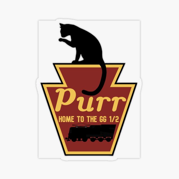 "Purr Railroad" Sticker for Sale by itsethaaan | Redbubble
