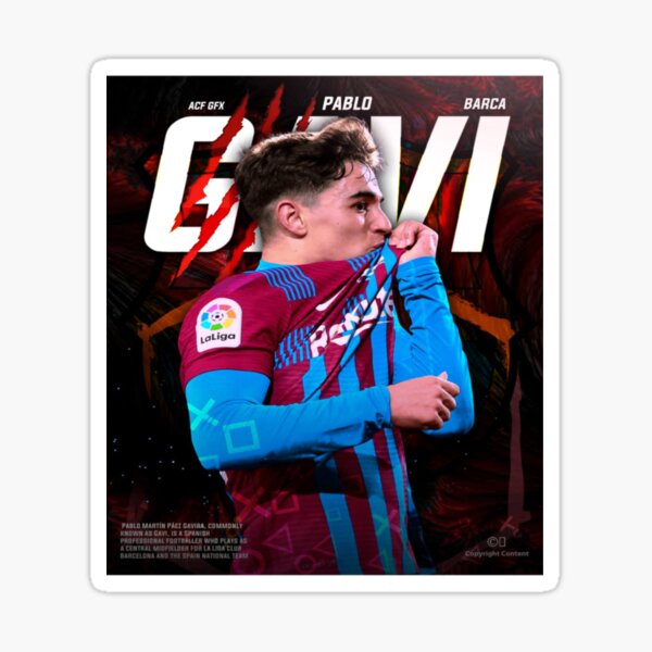 "gavi pablo gavi gavi 30b" Sticker for Sale by UldineOrtiz | Redbubble