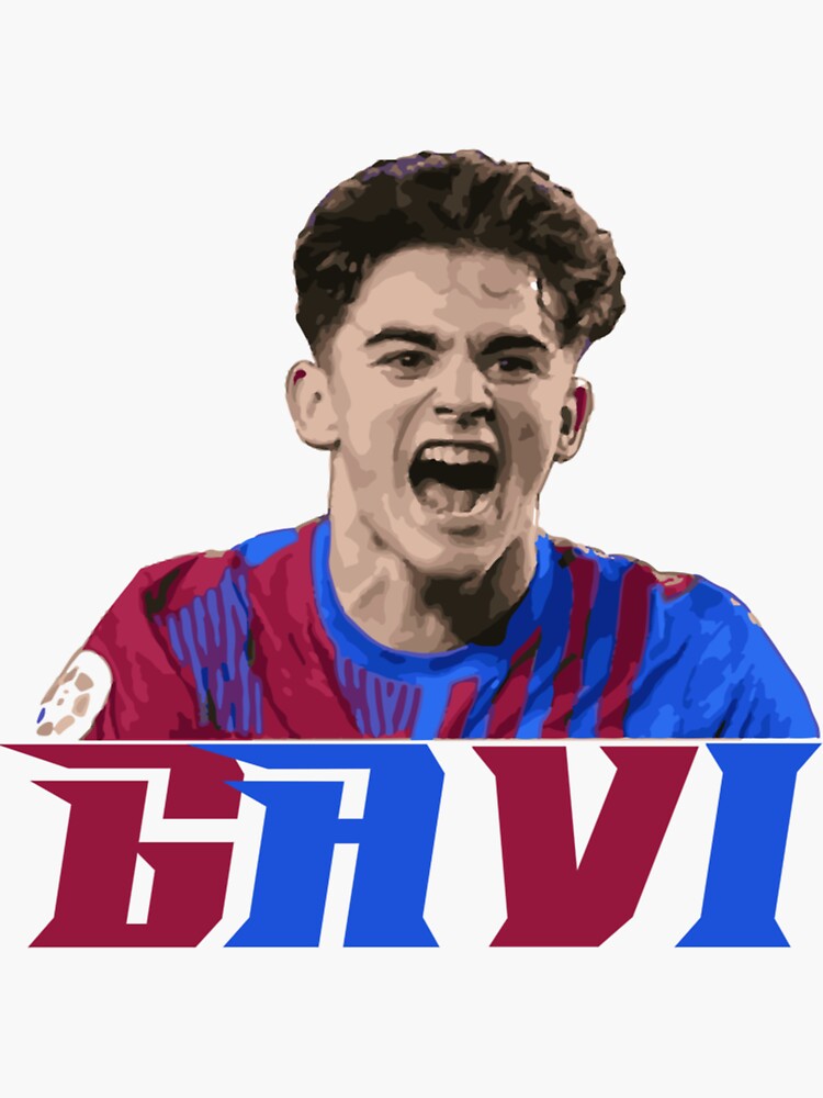 "gavi pablo gavi" Sticker for Sale by UldineOrtiz | Redbubble