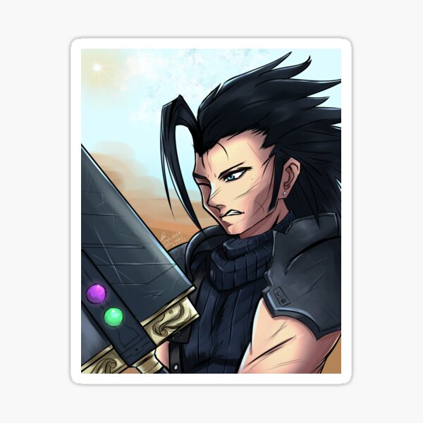 "Zack Fair" Sticker for Sale by Sephiroth1204 | Redbubble