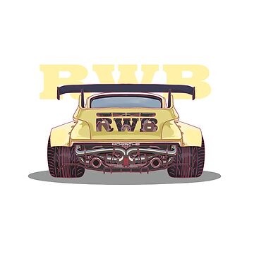 "WideBody RWB" Sticker for Sale by dmi3acharige | Redbubble