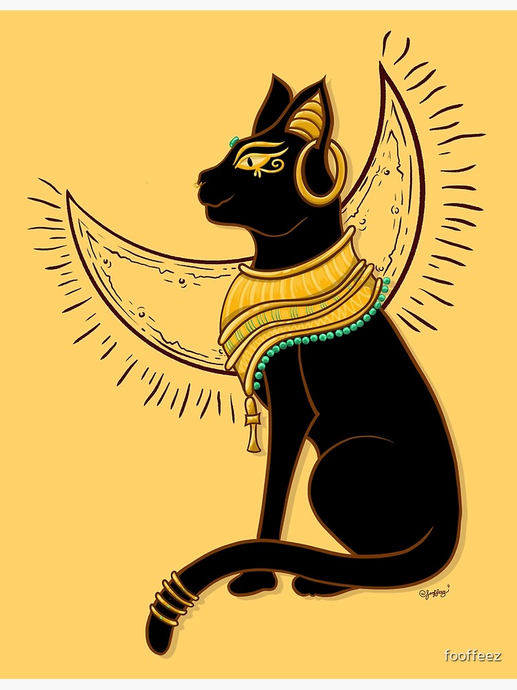 "Goddess Bastet with her glory" Poster for Sale by fooffeez | Redbubble