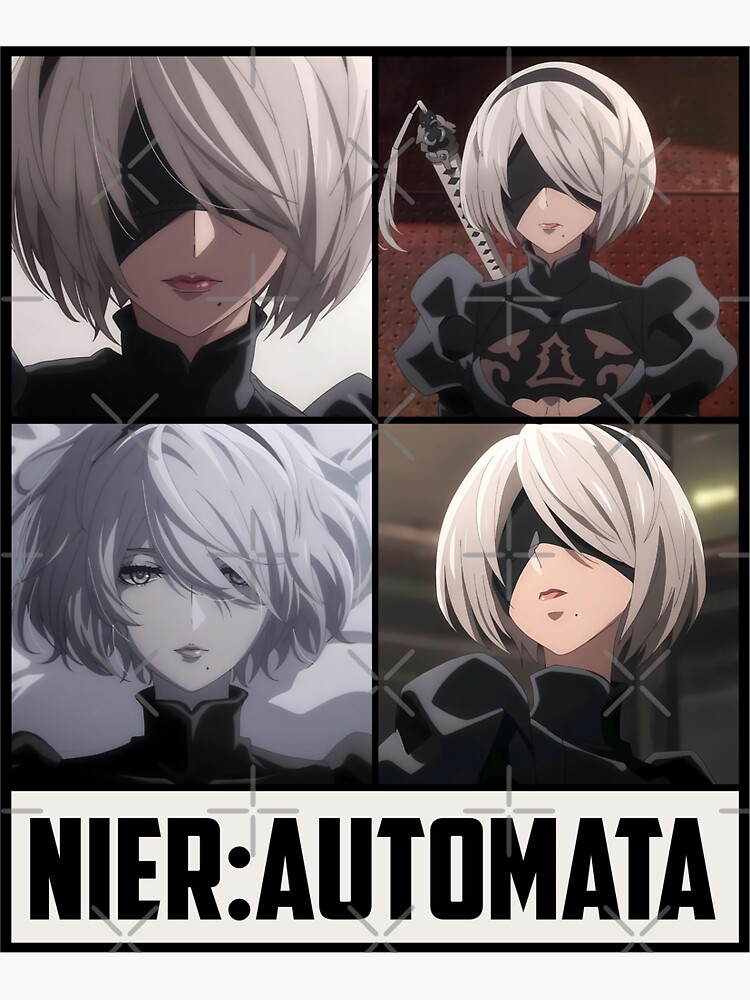 "Nier Automata 2B Anime" Sticker for Sale by Neelam789 | Redbubble