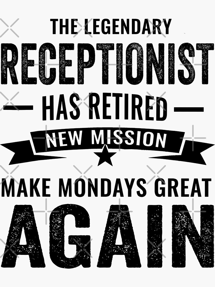 "Legendary Receptionist Retirement, perfect Receptionist retirement ...