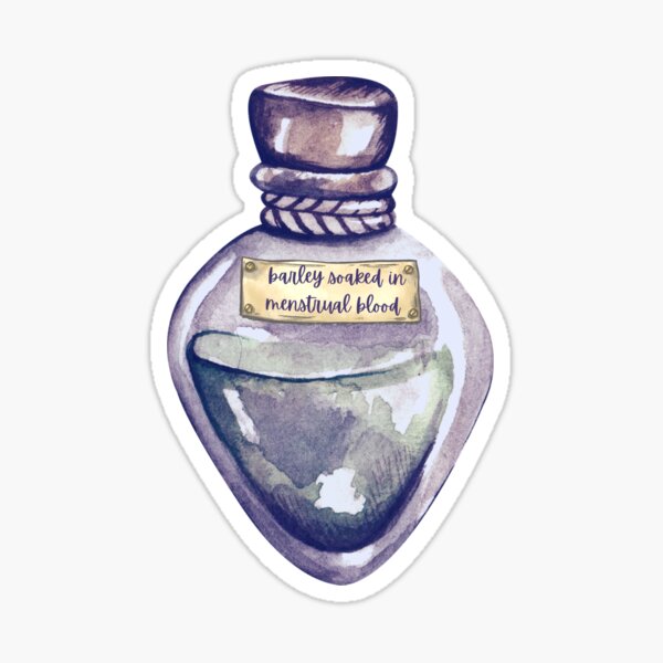 "Purple Bottle Magic Potion Jar of Witches Brew Magic Spell Sticker ...