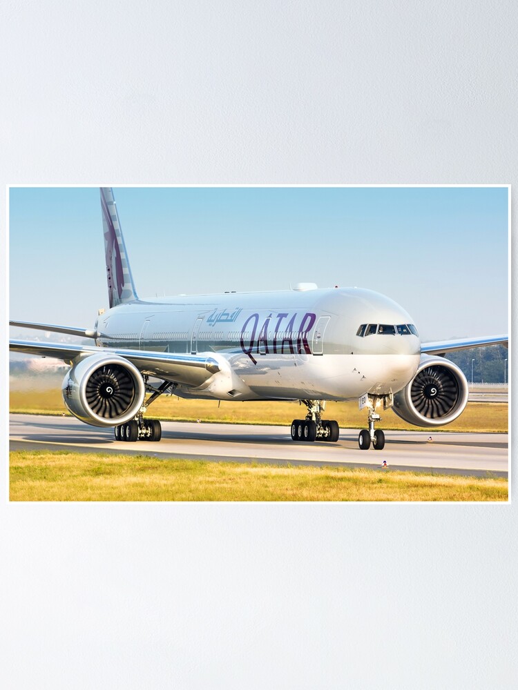 "Qatar Airways Boeing 777" Poster for Sale by KarolPhotoworld | Redbubble