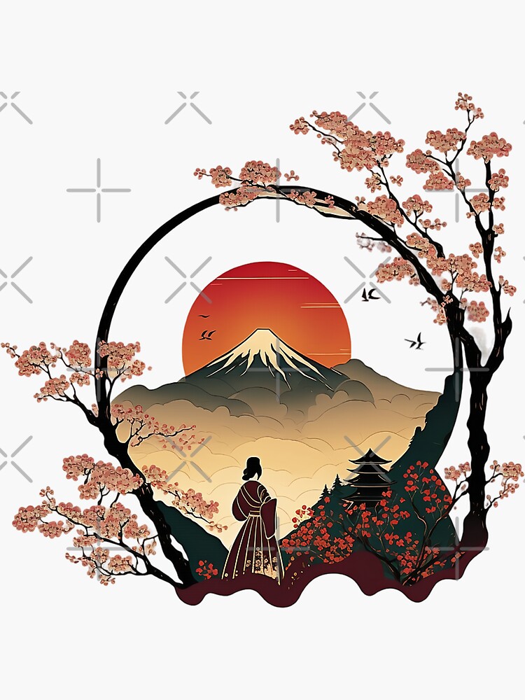 "Japanese Retro #2" Sticker for Sale by ArtShanth | Redbubble