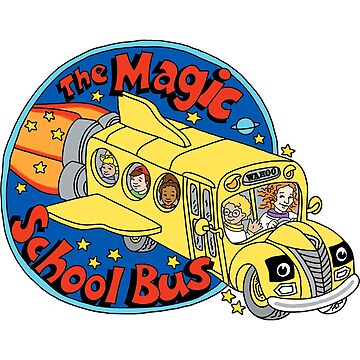 "Magic School Bus " Sticker for Sale by JanJOco | Redbubble