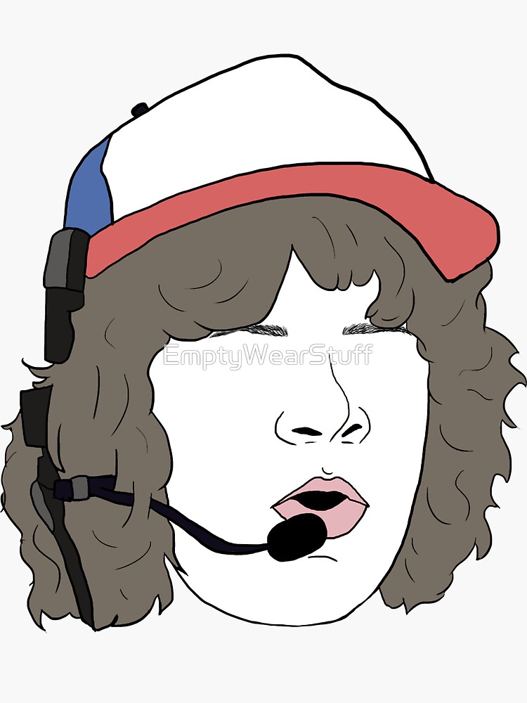 "Dustin - Stranger Things" Sticker by EmptyWearStuff | Redbubble