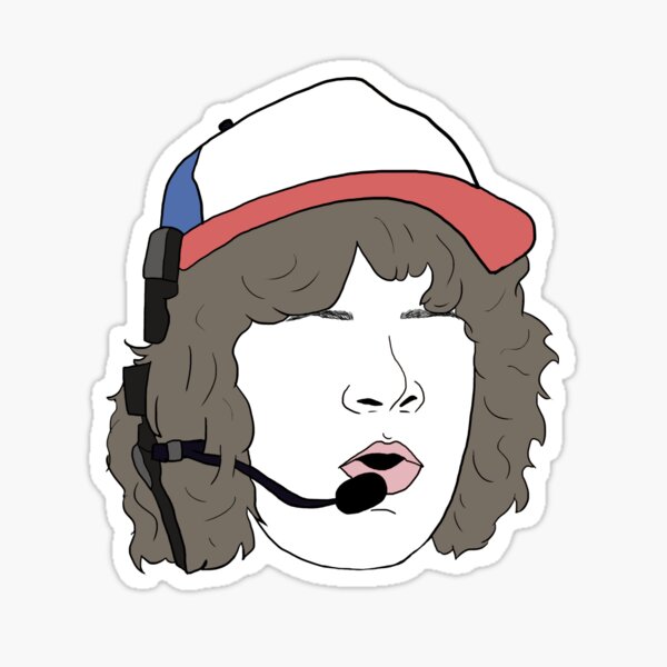 "Dustin - Stranger Things" Sticker by EmptyWearStuff | Redbubble