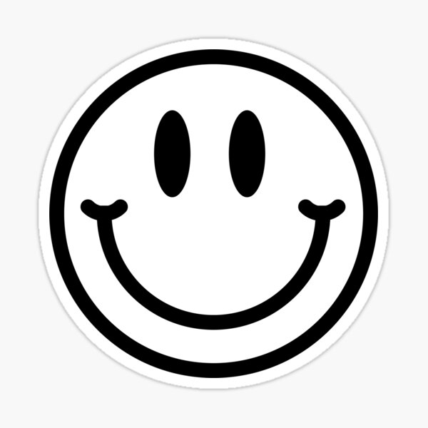 Happy Face Sticker For Sale By Kirkdstevens Redbubble