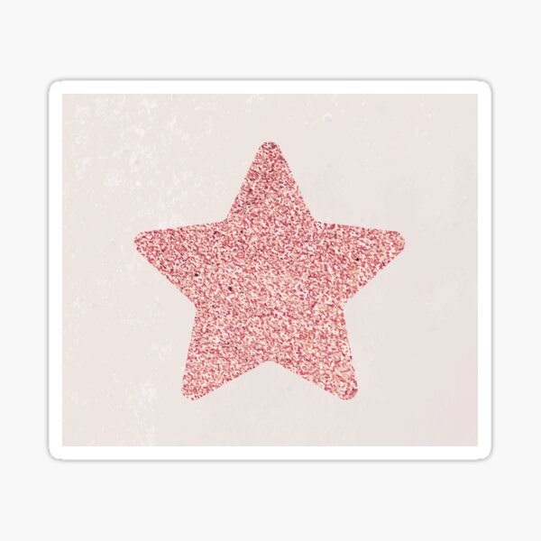 "Pink Glitter Star" Sticker for Sale by Goldenyildiz | Redbubble