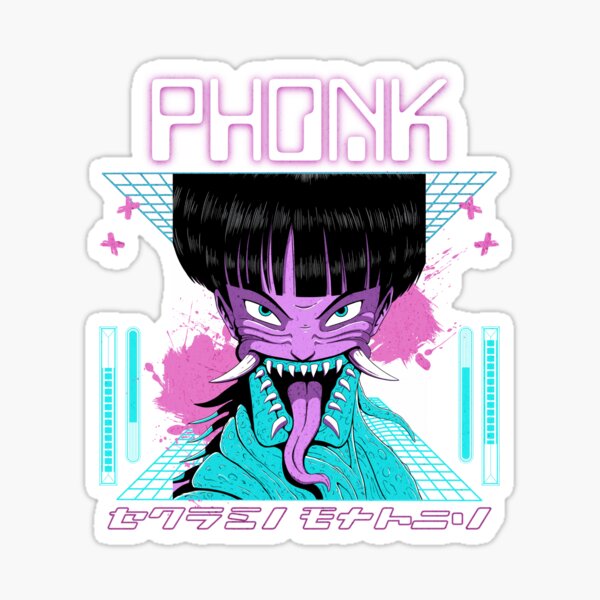 "Phonk Music Anime" Sticker for Sale by MasterKlaw | Redbubble