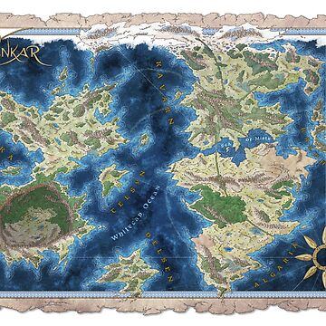 "World Map of Senkar" Poster for Sale by Benjamin Medrano | Redbubble