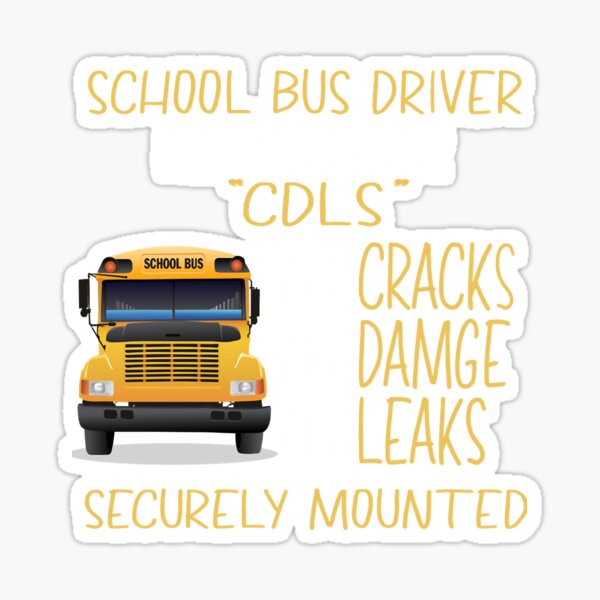 "Lover Gift Magic Cartoons School Bus Kids Gift For Birthday" Sticker ...