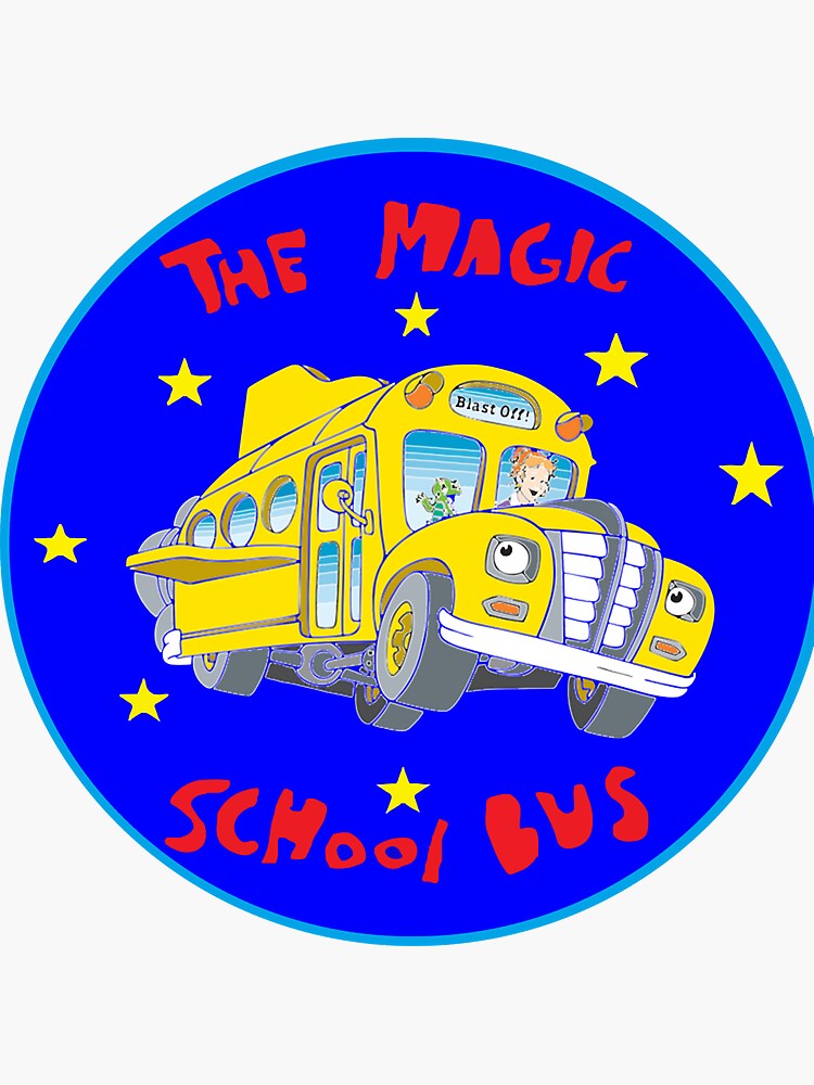 "Magic Skewl Bus" Sticker for Sale by KaiCreativeShop | Redbubble