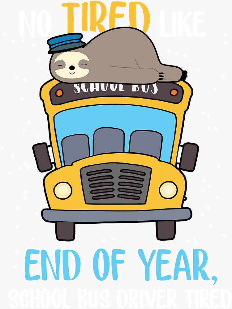 "Special Present Magic Cartoons School Bus Kids Cool Gifts" Sticker for ...