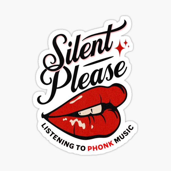 "Listening To Phonk Music " Sticker for Sale by MasterKlaw | Redbubble